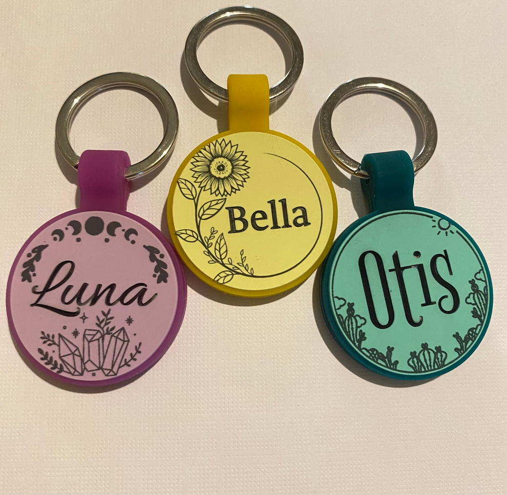 Silicone Dog ID Tags - Engraved Name Tags – Personalisr Au